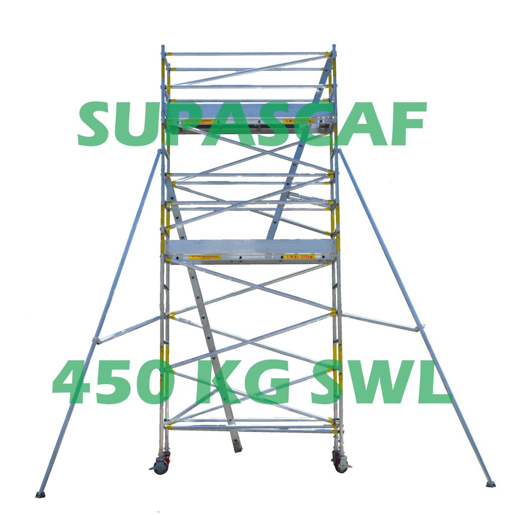 4.2m 2 level Aluminium Mobile Scaffold Tower | Mr Scaffold
